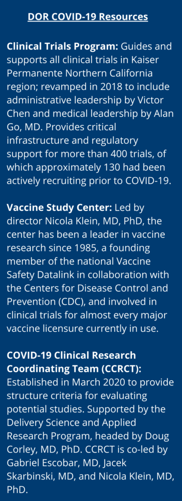 Kaiser Permanente Northern California deepens its COVID-19 research ...